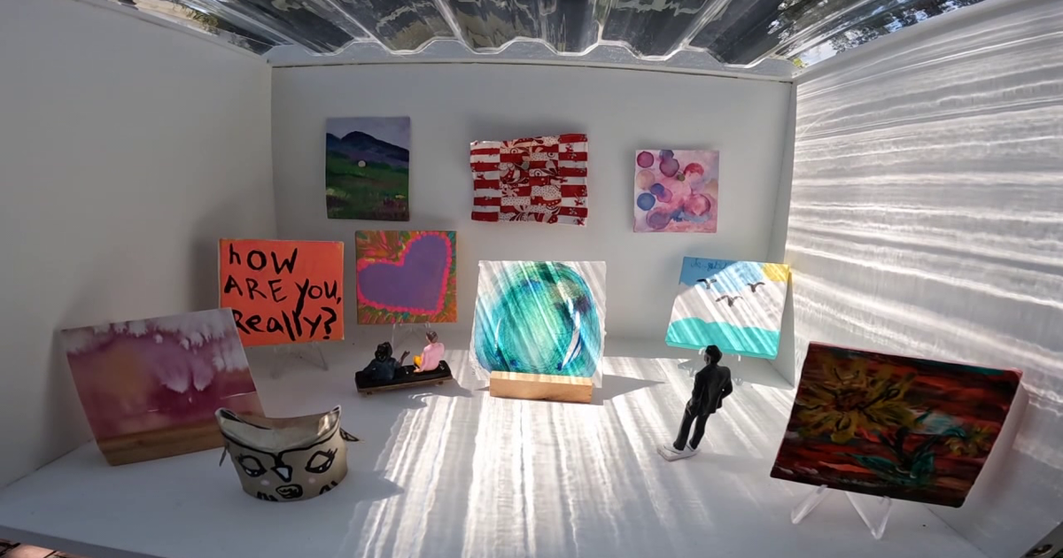 Artists behind free little art gallery hope it sparks imagination | FOX ...