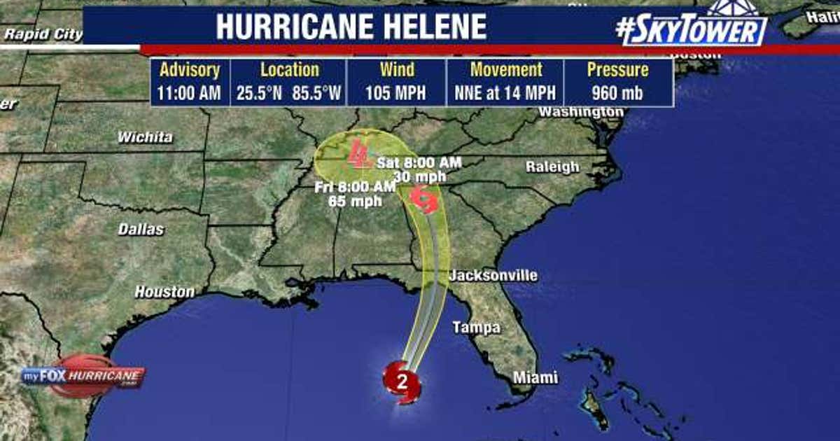 Hurricane Helene timeline: Here’s what to expect | FOX 13 Tampa Bay