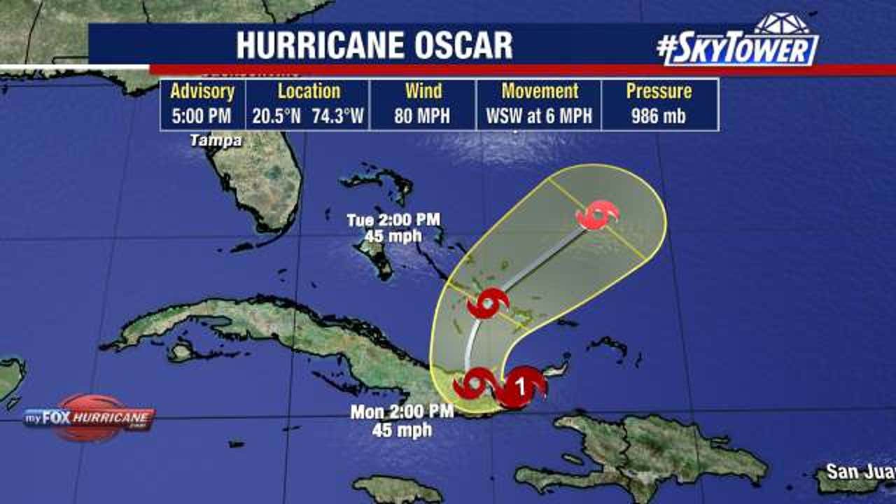 Hurricane Oscar makes landfall in the Caribbean, still no threat to ...
