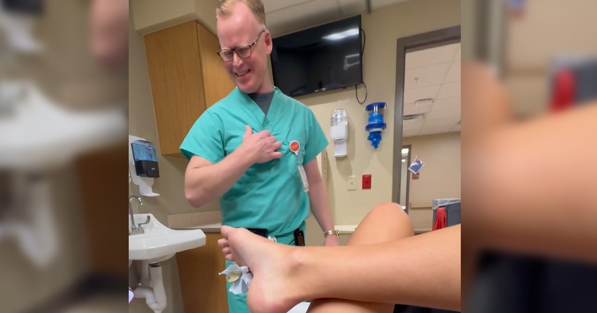 'Heard a Crunch': Key impales woman's foot leaving emergency doctors ...