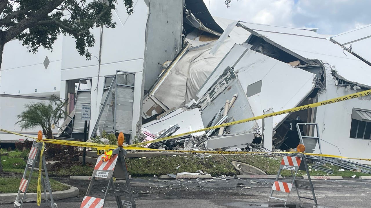 Wall collapses at Tampa USPS package sorting facility | FOX 13 Tampa Bay