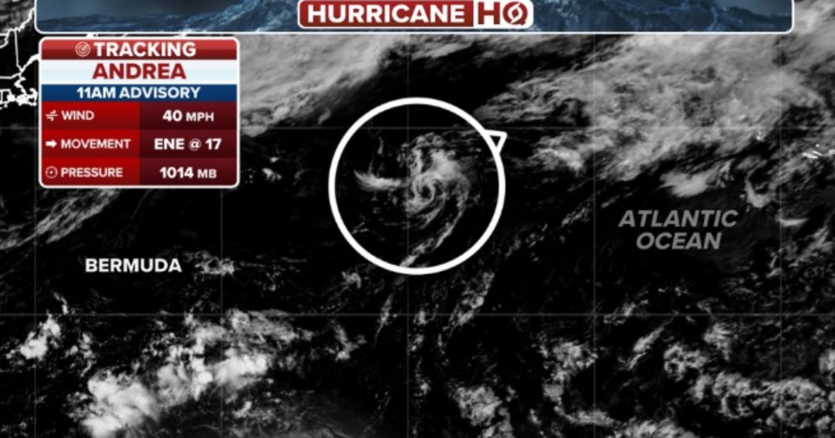 Tropical Storm Andrea forms, marking first named storm of Atlantic ...