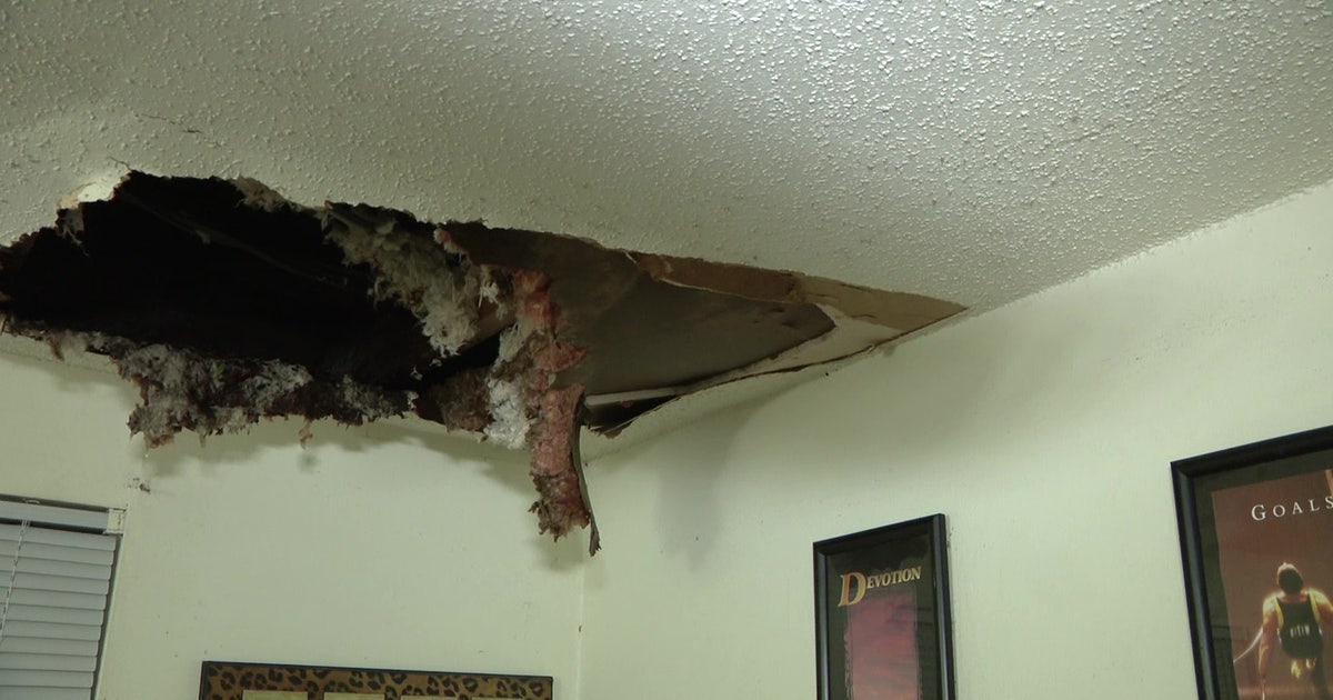 Tampa woman's roof caves in over bed after storm: 'Two or three more ...