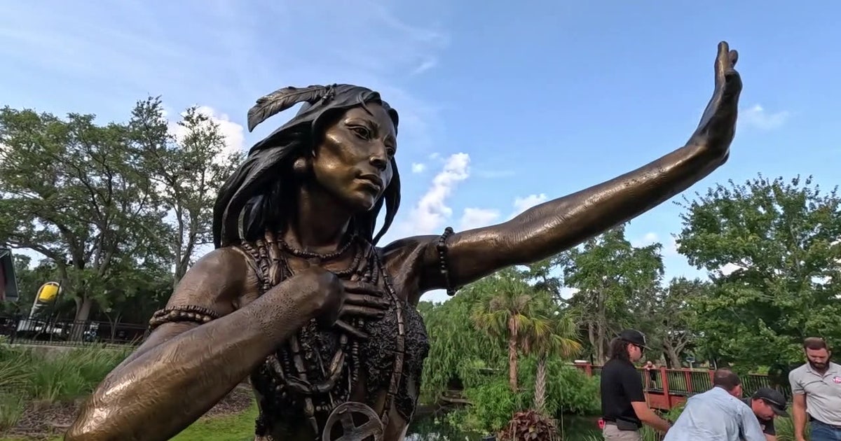 Native American princess statue weaves a love story through history ...