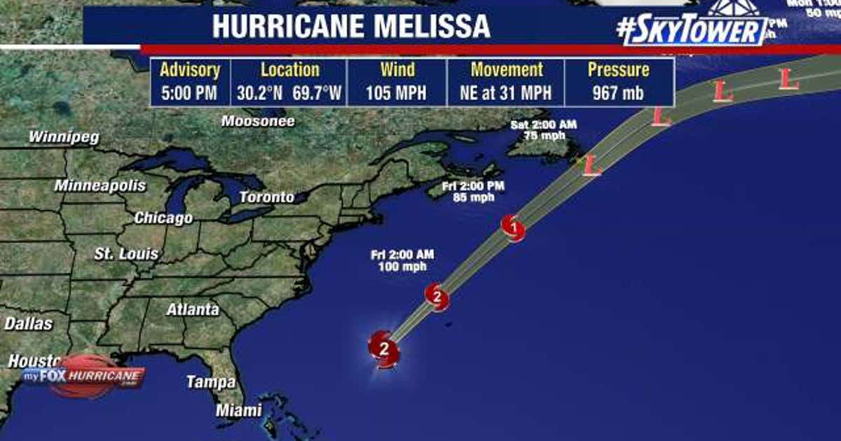 Hurricane Melissa to brush Bermuda as Category 2 storm after blasting ...