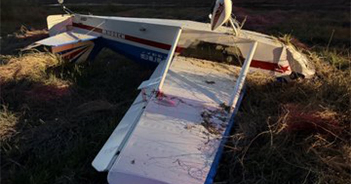 Pilot unharmed after small plane flips during emergency landing near ...