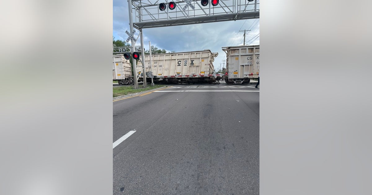 Train derailment shuts down 50th Street and Causeway Boulevard | FOX 13 ...