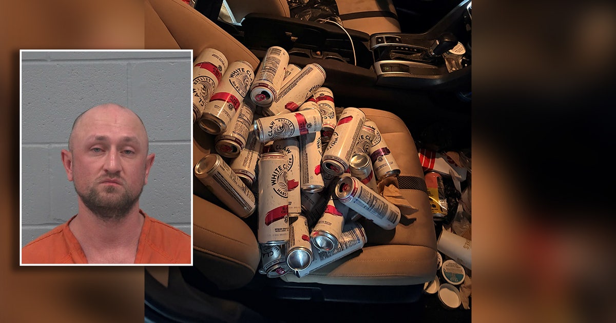 Man charged with DUI after being stopped with 34 open containers in car ...