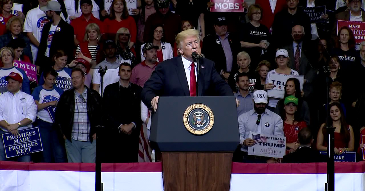 President Trump signs 2 executive orders during Crosby visit | FOX 26 ...