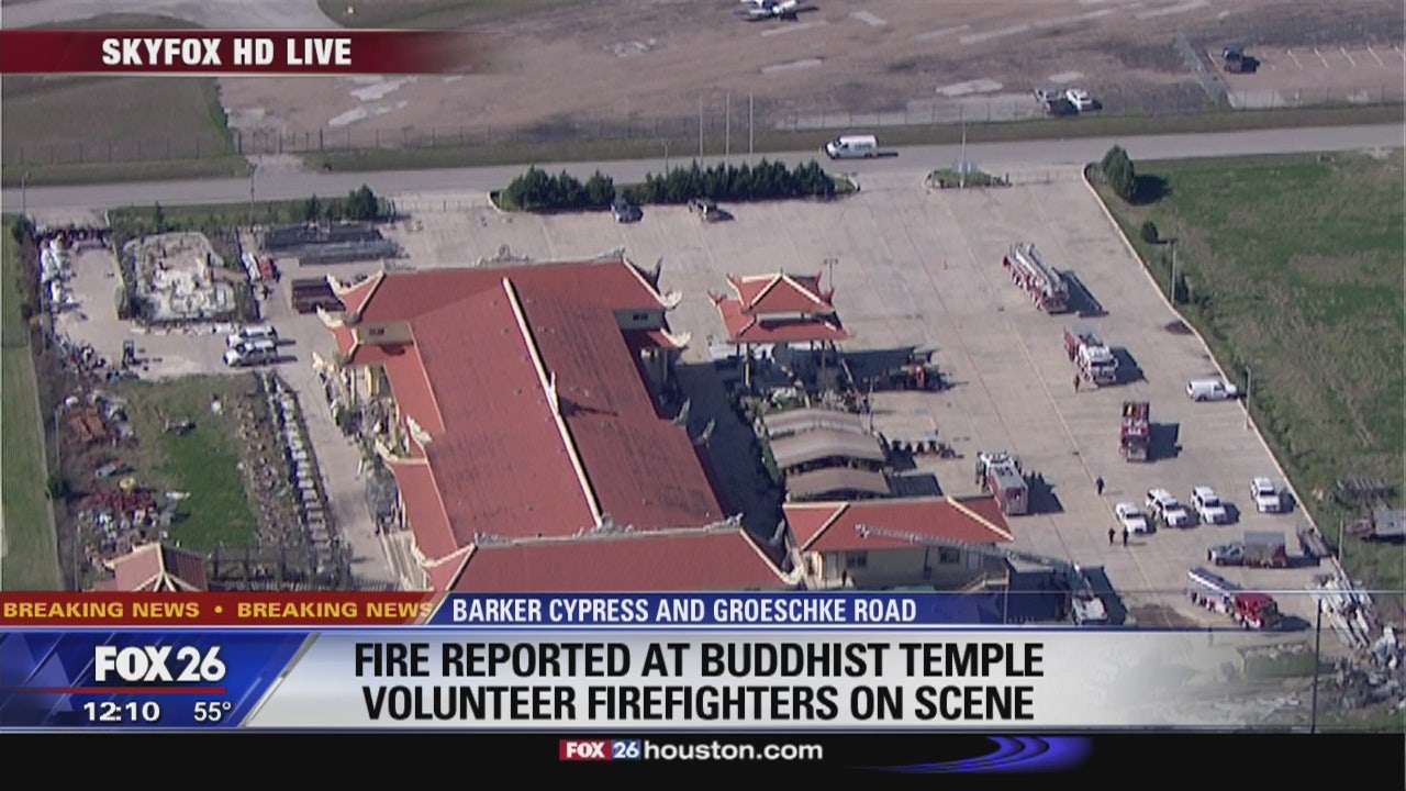 No injuries reported in Buddhist temple fire | FOX 26 Houston