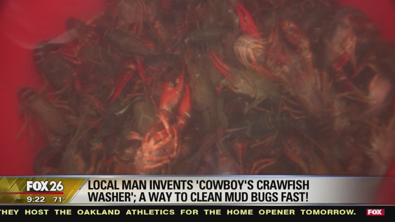 Houston-area man creates Cowboy's Crawfish Washer to clean mud bugs ...