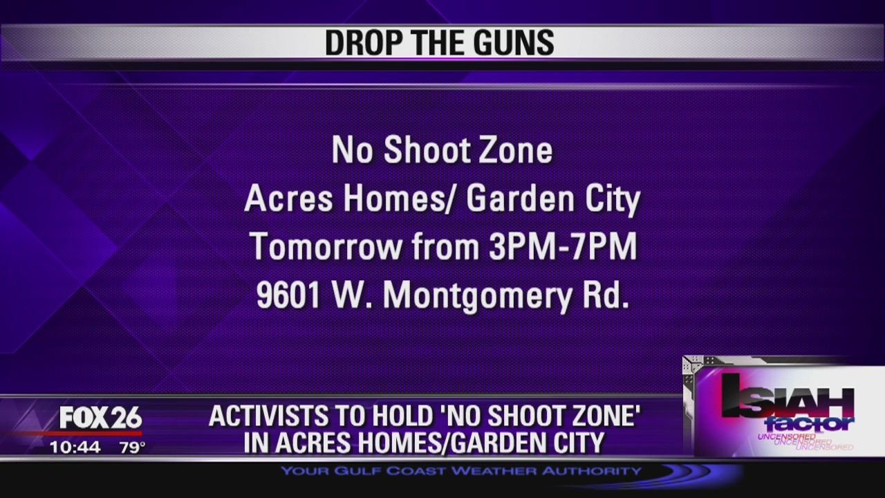No Shoot Zone event in Acres Homes community | FOX 26 Houston