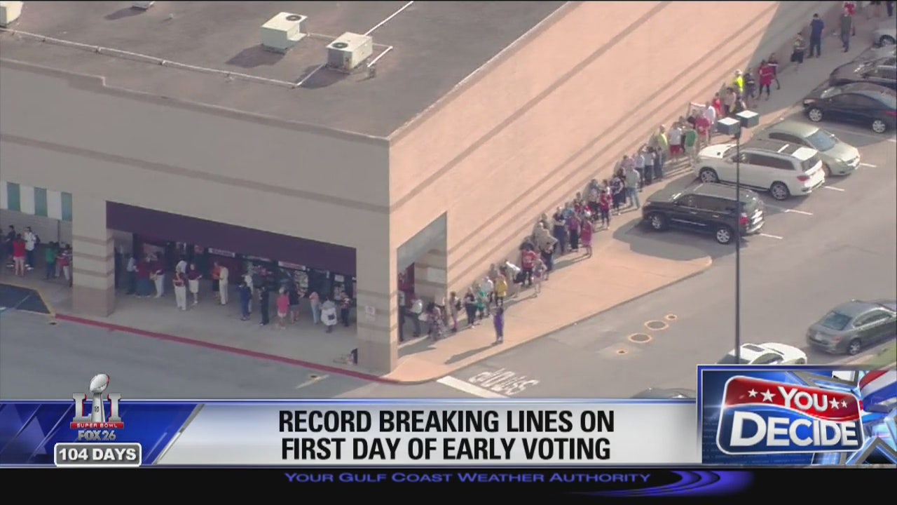 First day of early voting in Harris County shatters records | FOX 26 ... First day of early voting in Harris County shatters records | FOX 26 ...