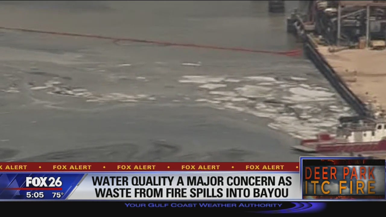 Runoff from chemical fire now threatening waterways | FOX 26 Houston