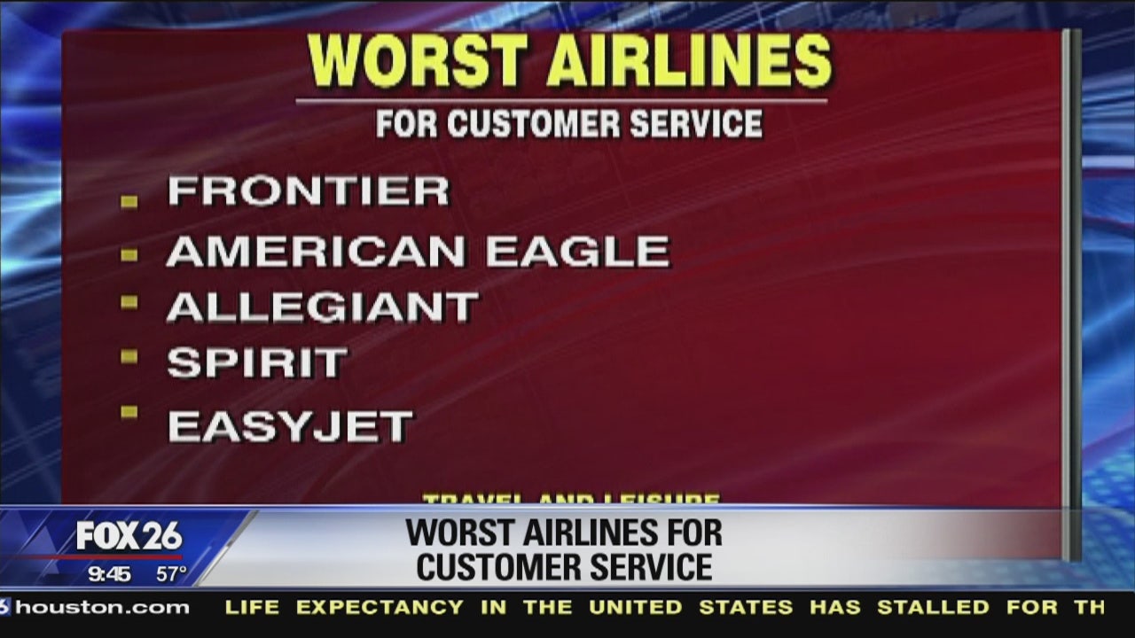 Worst airlines for customer service released | FOX 26 Houston