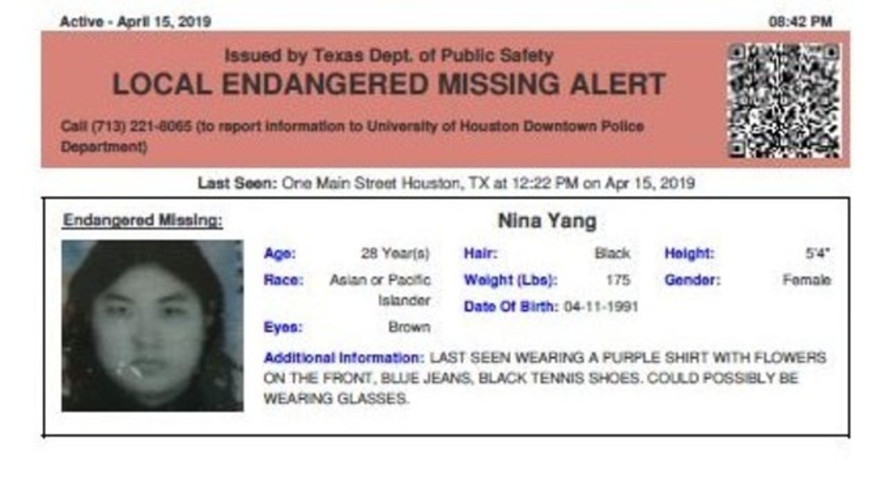 Police searching for missing Houston woman last seen Monday on 1 Main ...