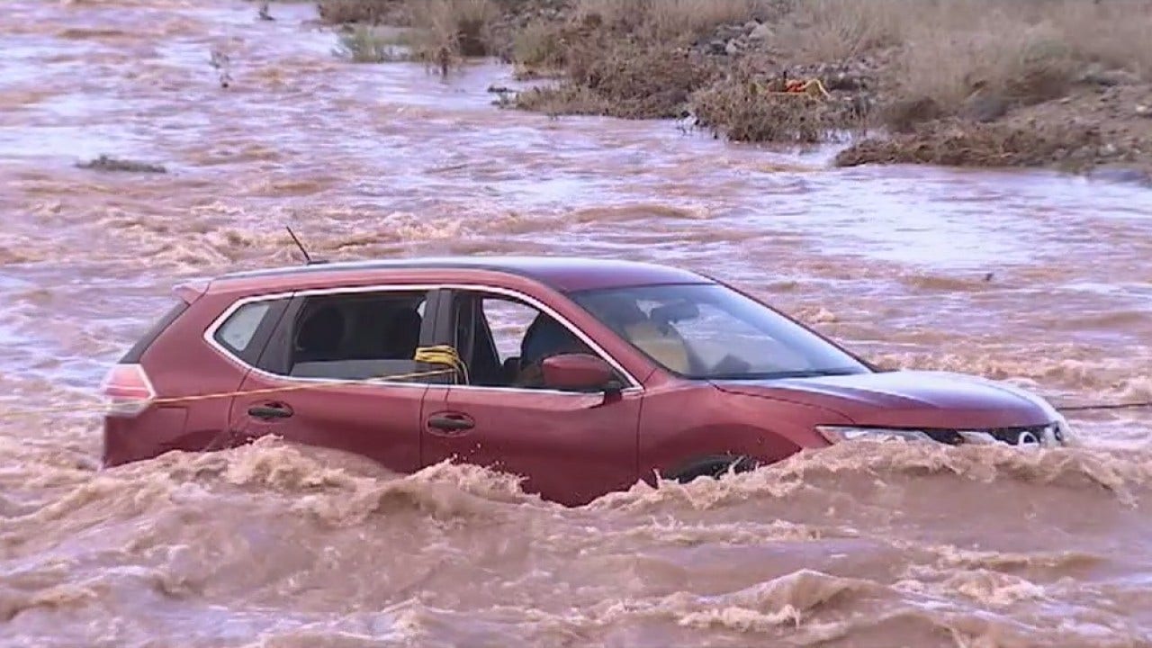 Swiftwater Rescue teams helped save people trapped in cars over weekend