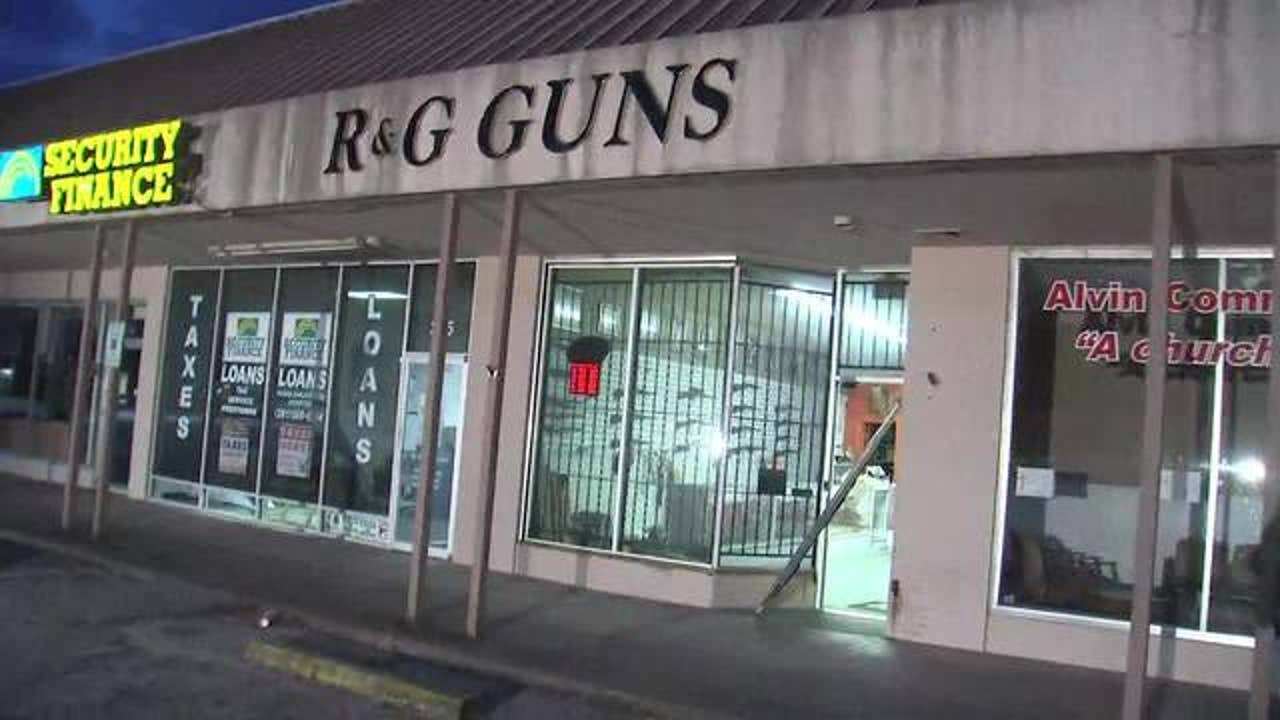 Thieves take off with multiple handguns from Alvin Gun Shop | FOX 26 ...