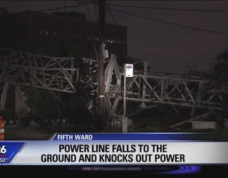 power line tower collapse