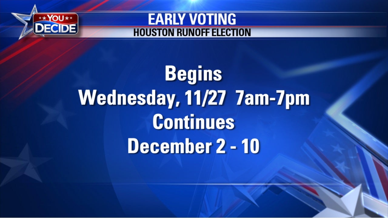 Early voting continues for Houston's December runoff election | FOX 26 ...