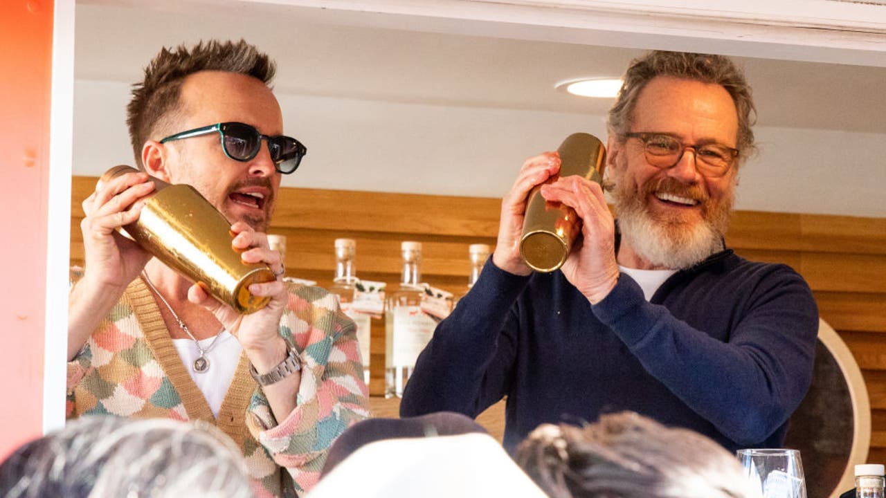 Breaking Bad Stars Bryan Cranston Aaron Paul At Houston Specs For