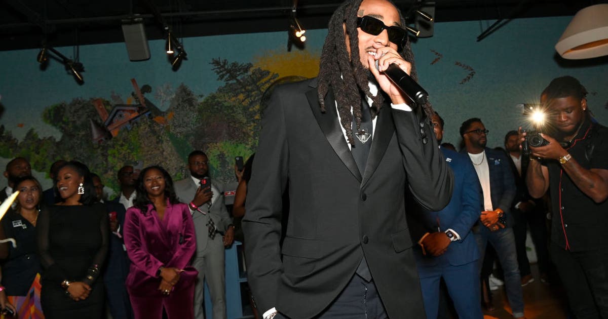 Migos rapper Quavo advocates against gun violence in Washington after ...