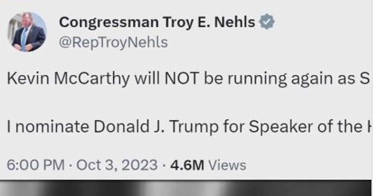 Donald Trump as next House Speaker, Texas Congressman Troy Nehls ...