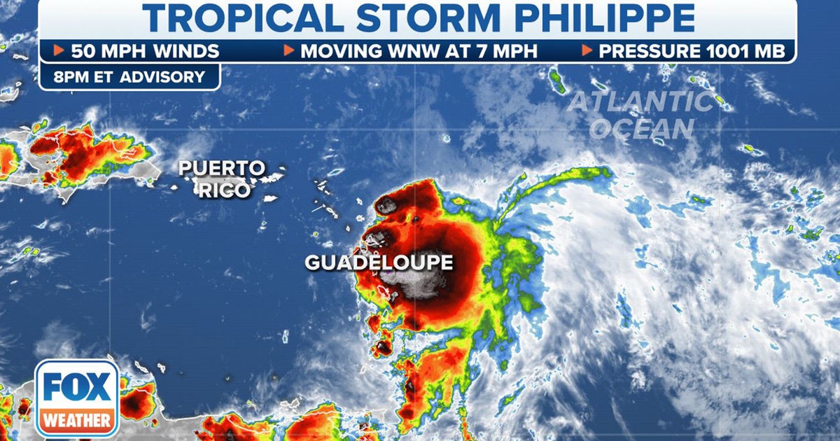 Tropical Storm Philippe makes landfall in Barbuda and will continue to ...