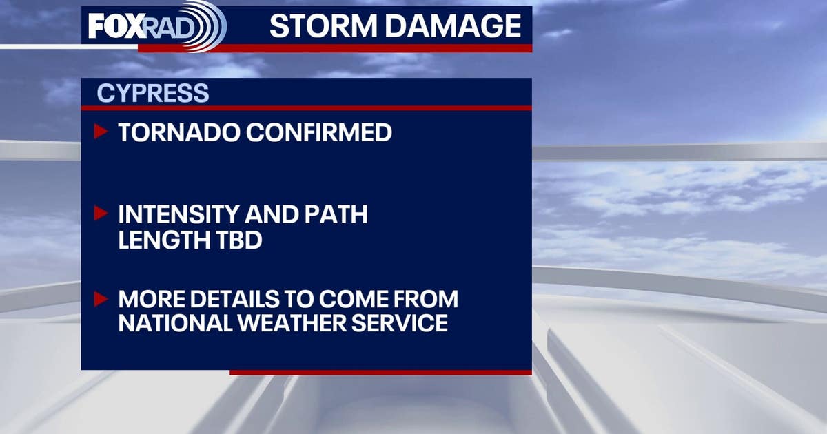Houston weather: EF-1 tornado confirmed in Cypress, Texas on Thursday ...