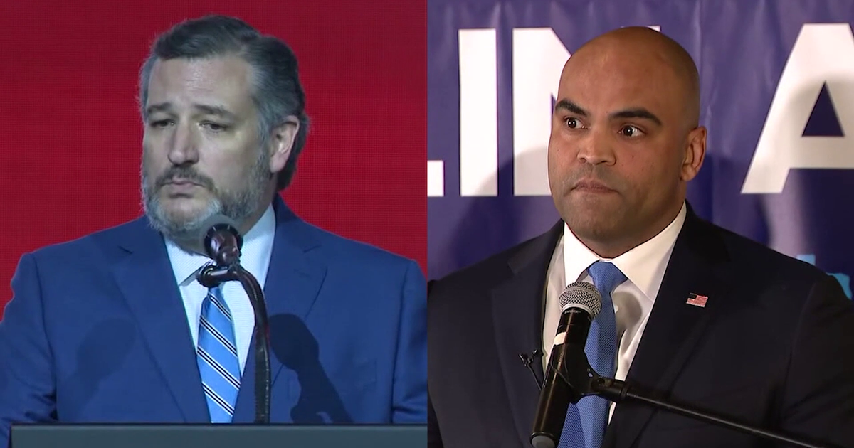 Texas Battle for U.S. Senate - Cruz vs. Allred on border security ...