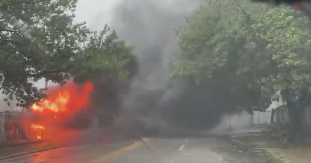 Houston fire: Flea market catches fire during Tropical Storm Beryl ...