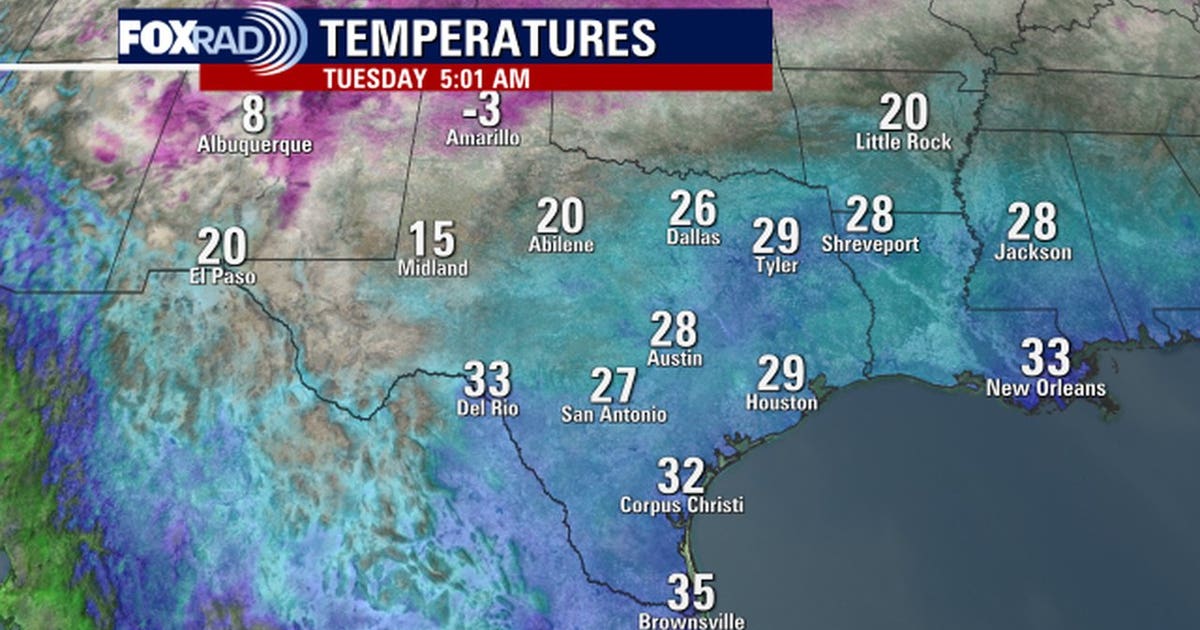 Blizzard Warning issued in parts of Texas, Louisiana for first time ...