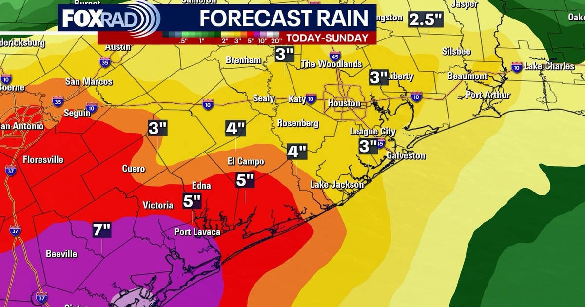 Houston weather: Flood watch for Southeast Texas counties Thursday ...