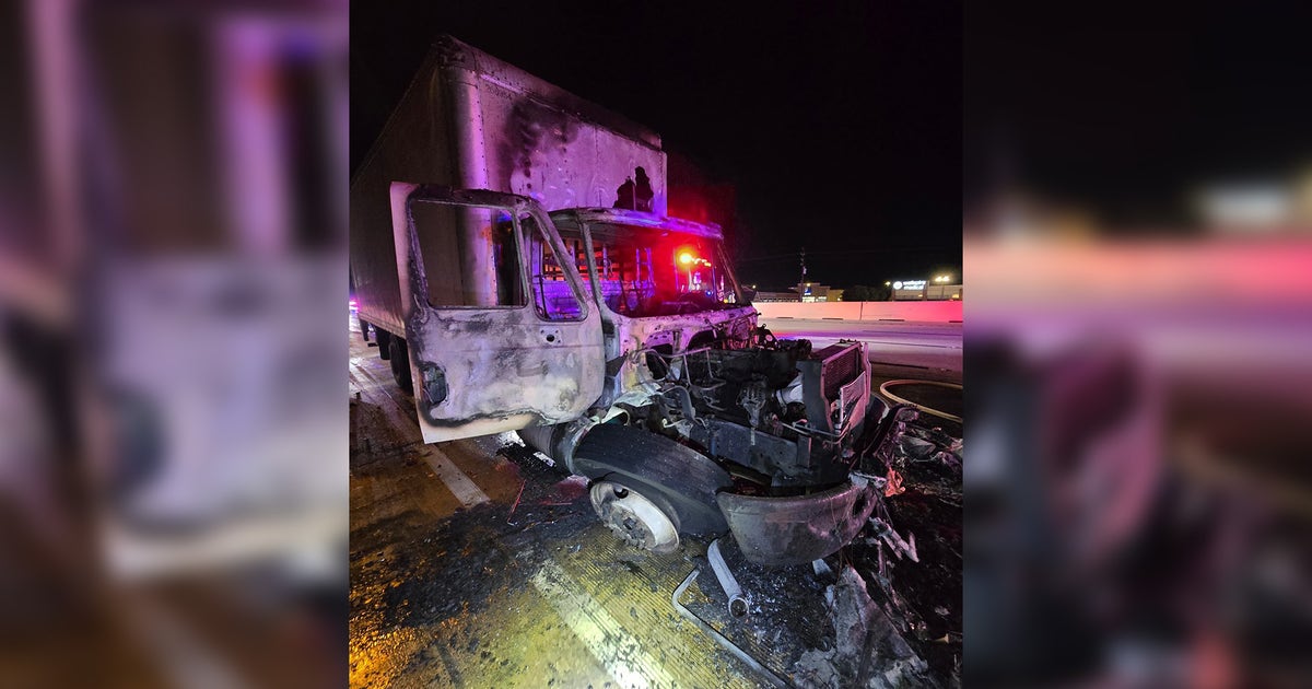 US-290 lanes closed after box truck catches fire from accelerant ...