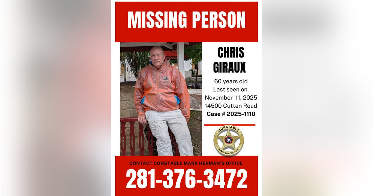 Missing man last seen in NW Harris County more than a week ago | FOX 26 ...