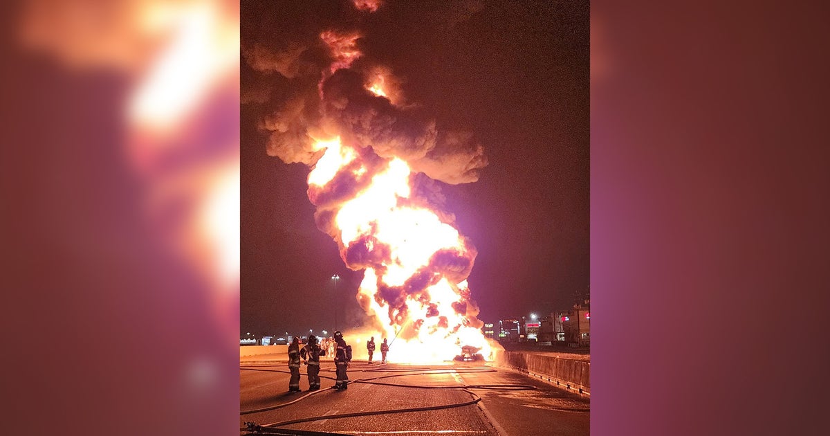 Gulf Freeway traffic: Fuel truck fire shuts down I-45 southbound lanes ...