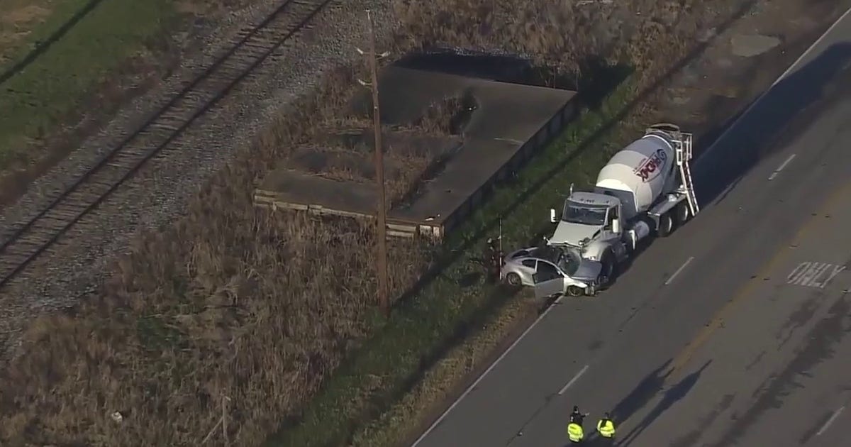Hempstead crash: 1 person dead after crash involving cement truck | FOX ...