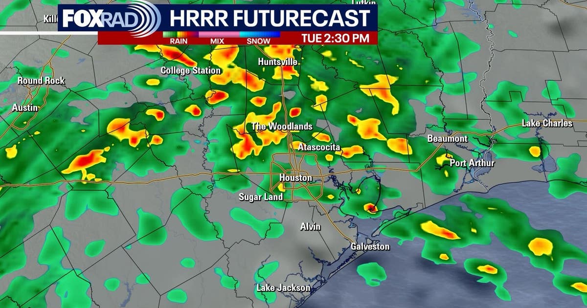 Houston weather radar: Heavy rain, thunderstorms Tuesday | FOX 26 Houston