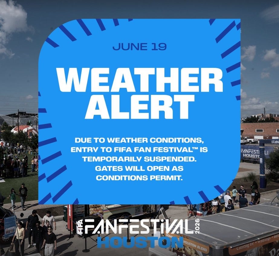 FIFA World Cup 2026 Wednesday Watch Party in Sugar Land canceled due to ...