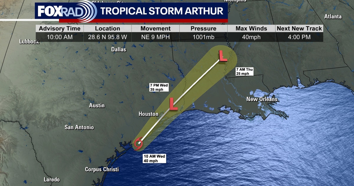 Live updates: Tropical Storm Arthur forms off Texas coast; Houston ...