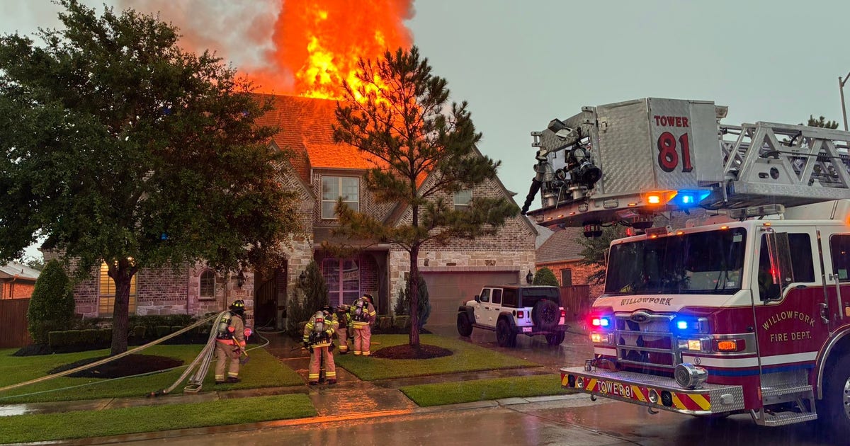 Katy-area house fire possibly sparked by lightning | FOX 26 Houston