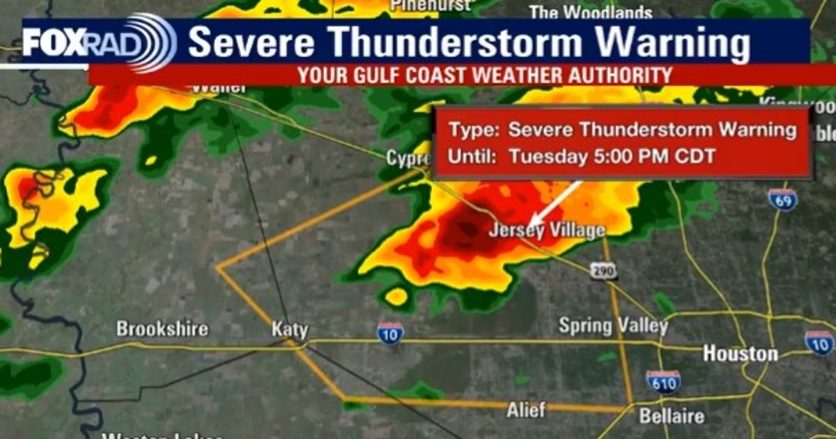 Houston weather: Severe Thunderstorm Warning issued Fort Bend, Harris ...