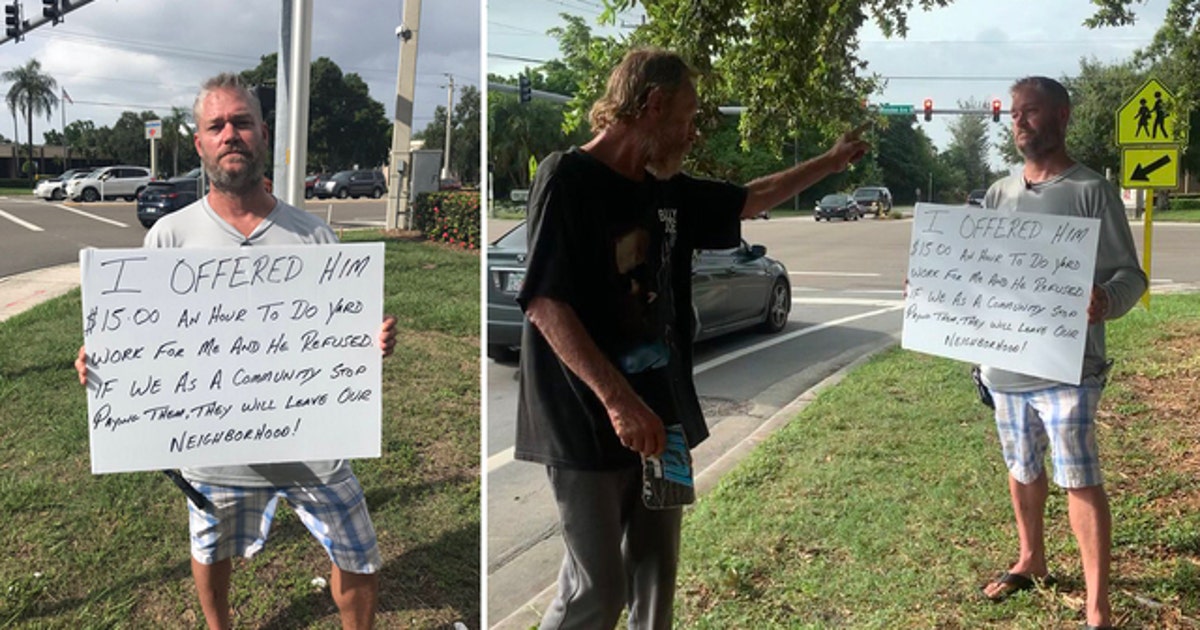 Man confronted by panhandler who rejected offer for work | FOX 29 ...