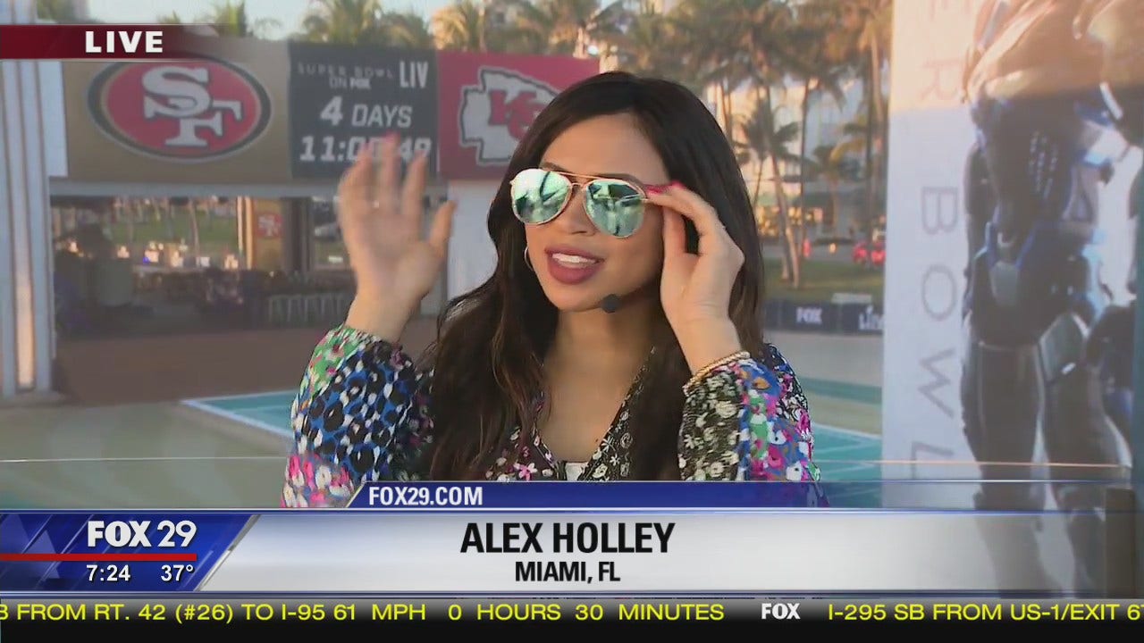 Alex Holley settles into Miami ahead of the Super Bowl | FOX 29 News ...