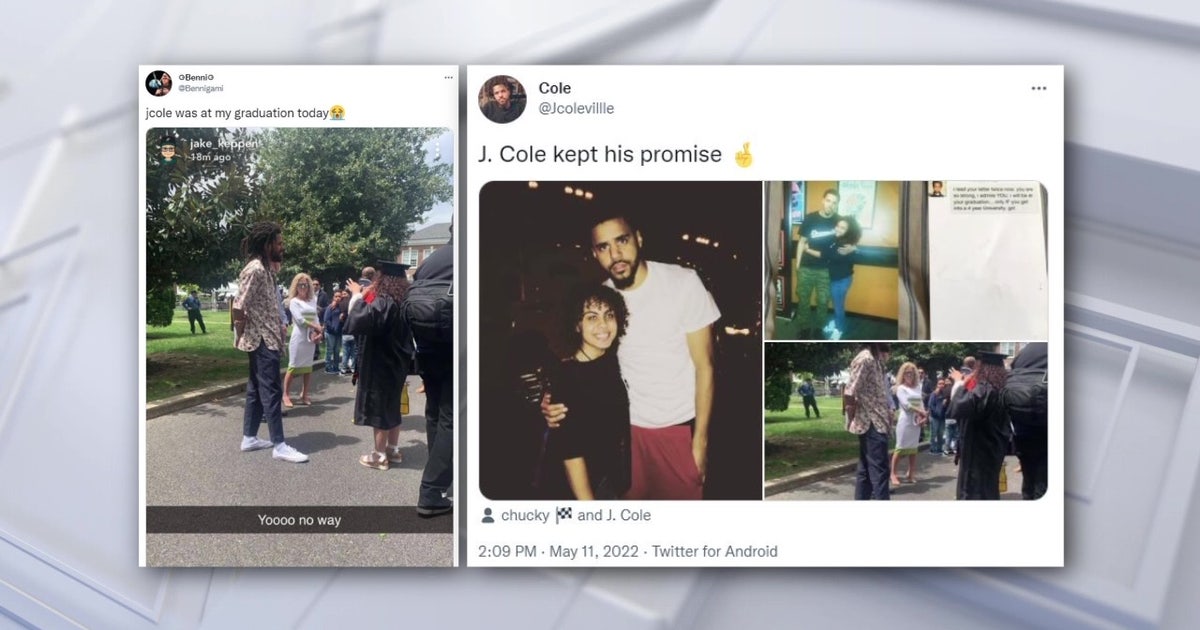Rapper J. Cole attends fan's graduation at N.J. university, keeps ...