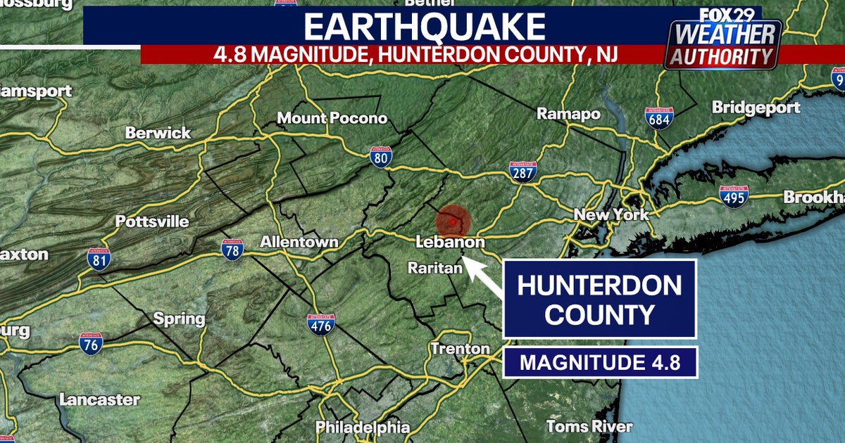 4.8 magnitude earthquake rattles Philadelphia, New Jersey | FOX 29 ...