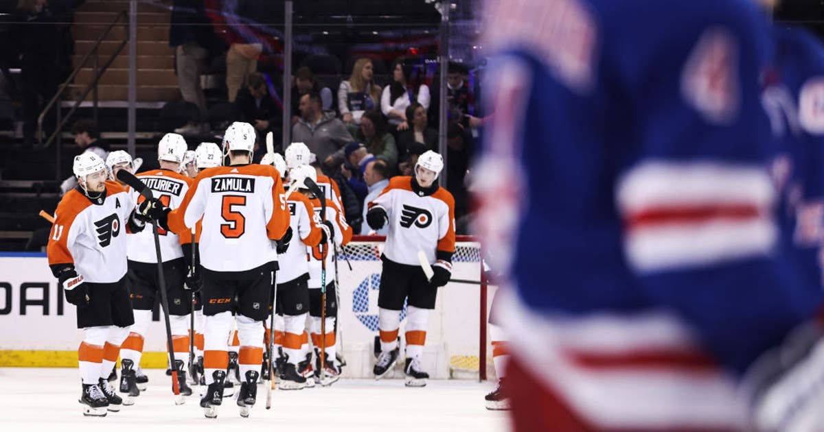 Flyers end 8-game losing streak with 4-1 victory over Rangers | FOX 29 ...
