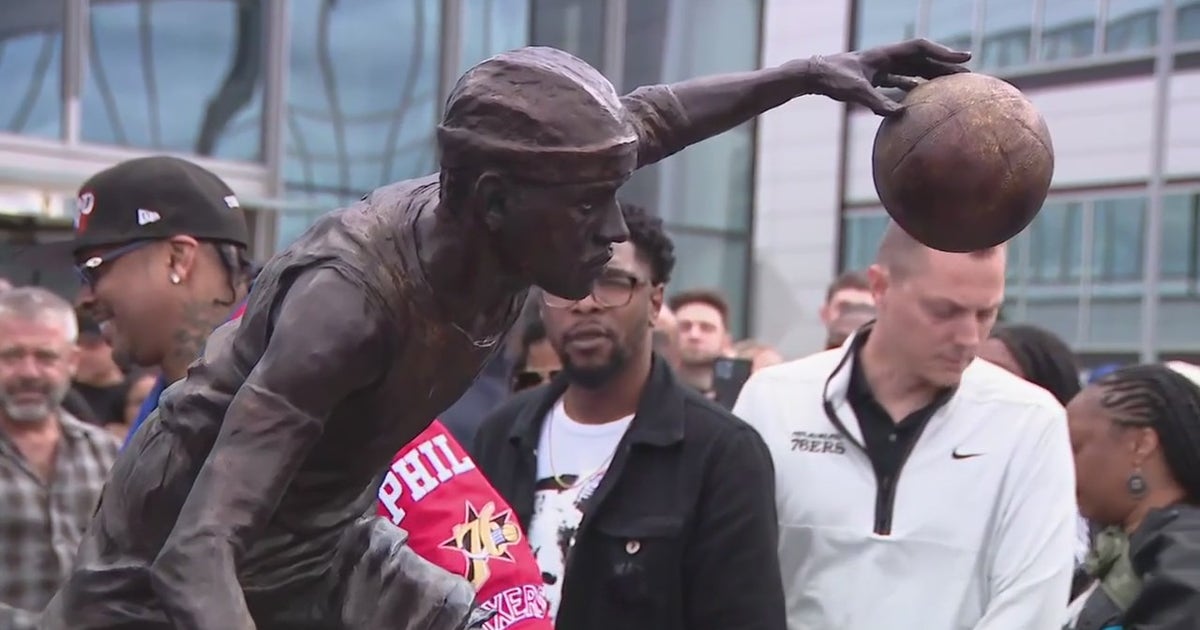 Sixers unveil Allen Iverson statue on Legends Walk outside training ...