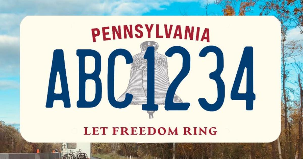 New Pennsylvania license plate design revealed for 2025: 'Let Freedom ...