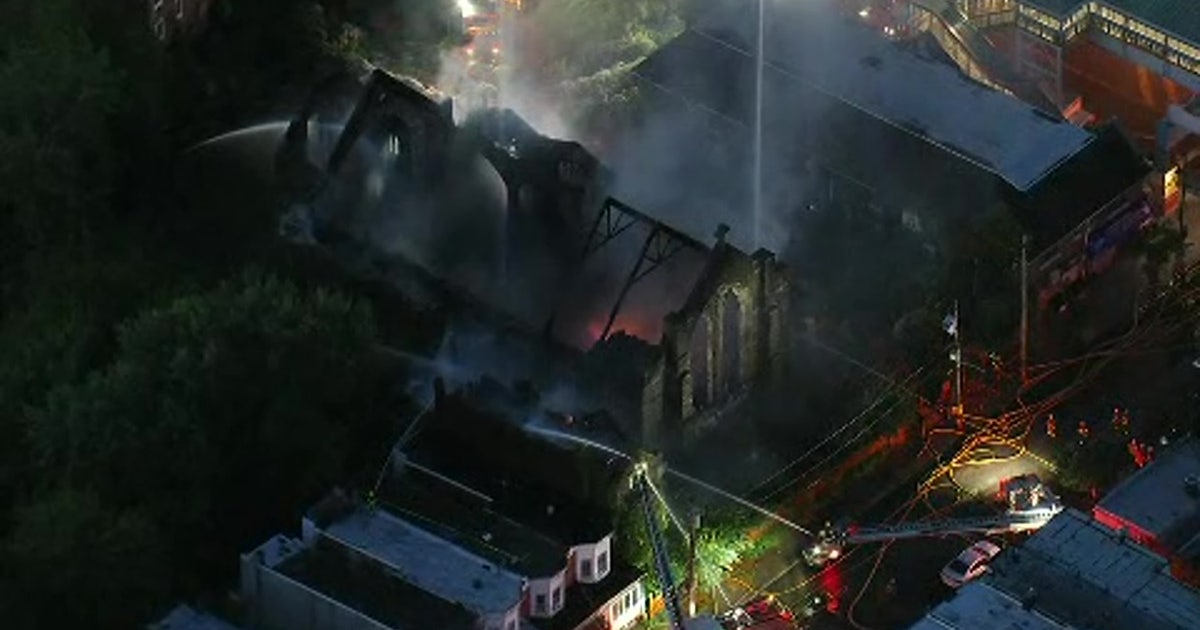 2-alarm fire destroys former church in West Philadelphia | FOX 29 ...